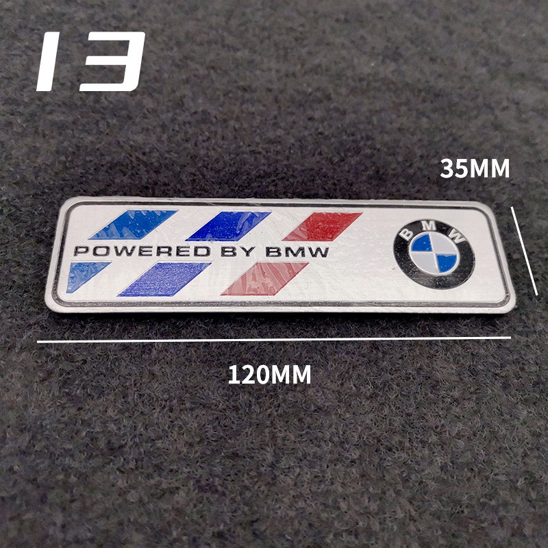 Aluminum BMW Motorsport Logo Car Auto Decorative Side Fender Rear ...