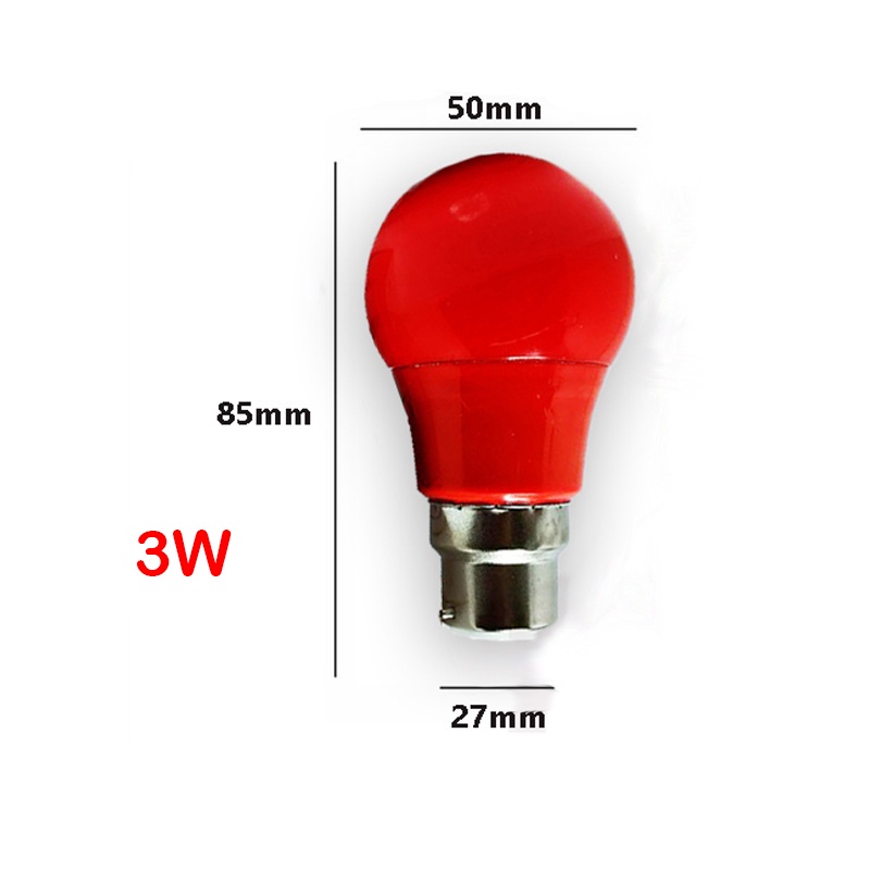 灯笼灯泡/LED灯泡 Red Led Light Bulb E27 B22 3W/5W AC240V Lampu Raya Mentol ...