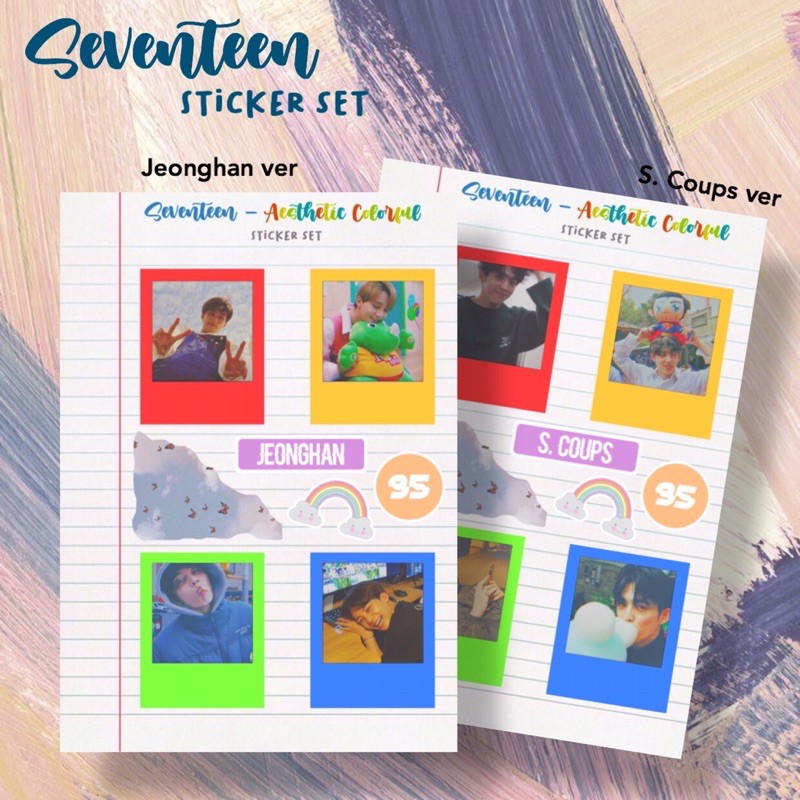 Seventeen Sticker Set | Esthetic Colorful School Edition by mellow ...