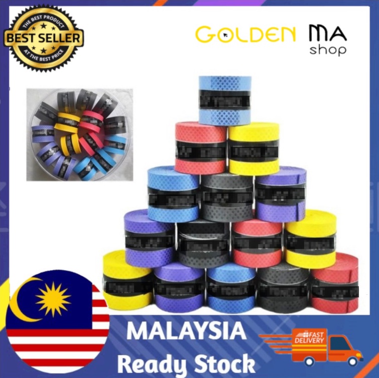 🎁 BUY 10 FREE 1 ROLL 🎁 Badminton Anti Slip Racket Overgrip Tennis ...