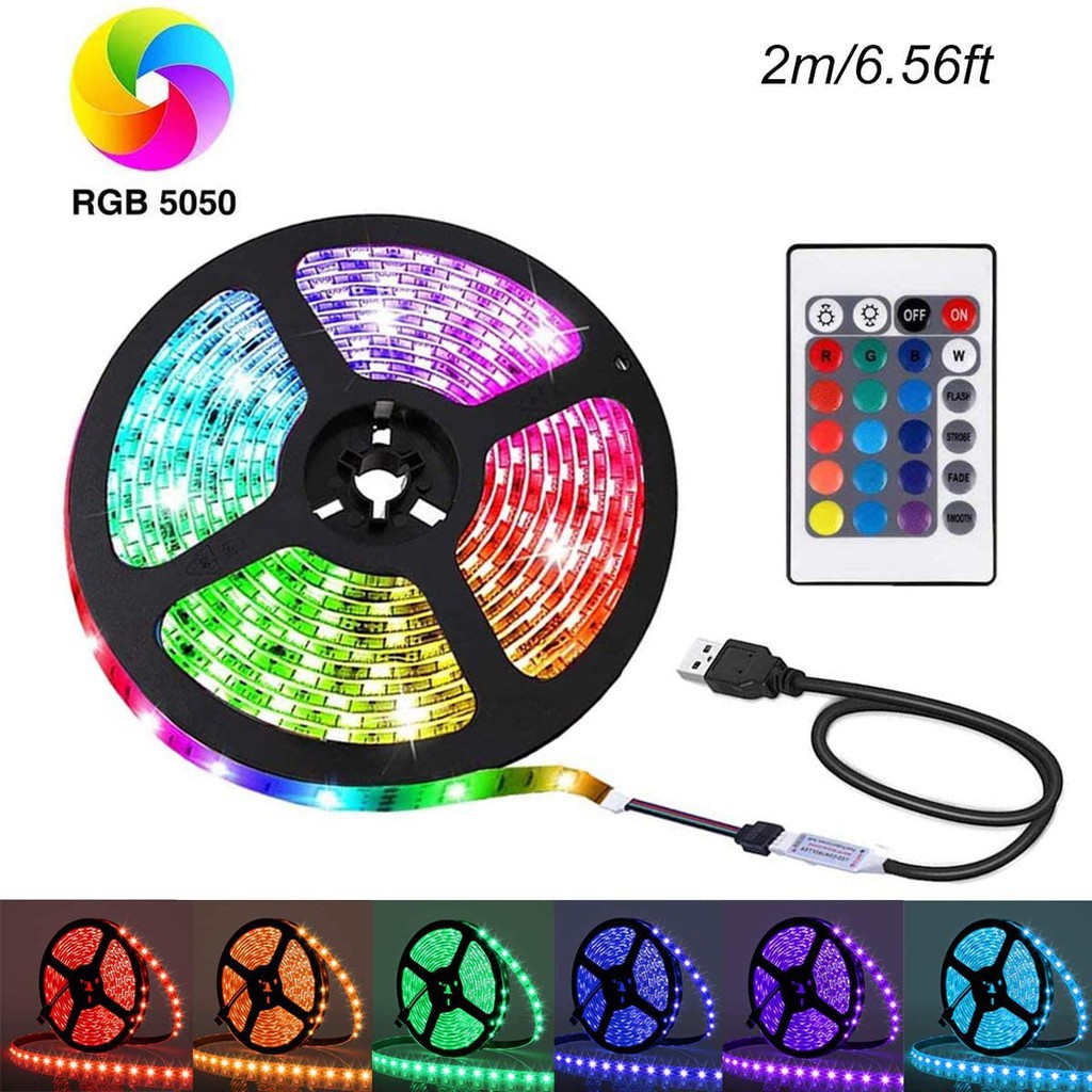 3528 TV LED Strip Light RGB Waterproof USB 5V Ribbon Led Stripe TV ...