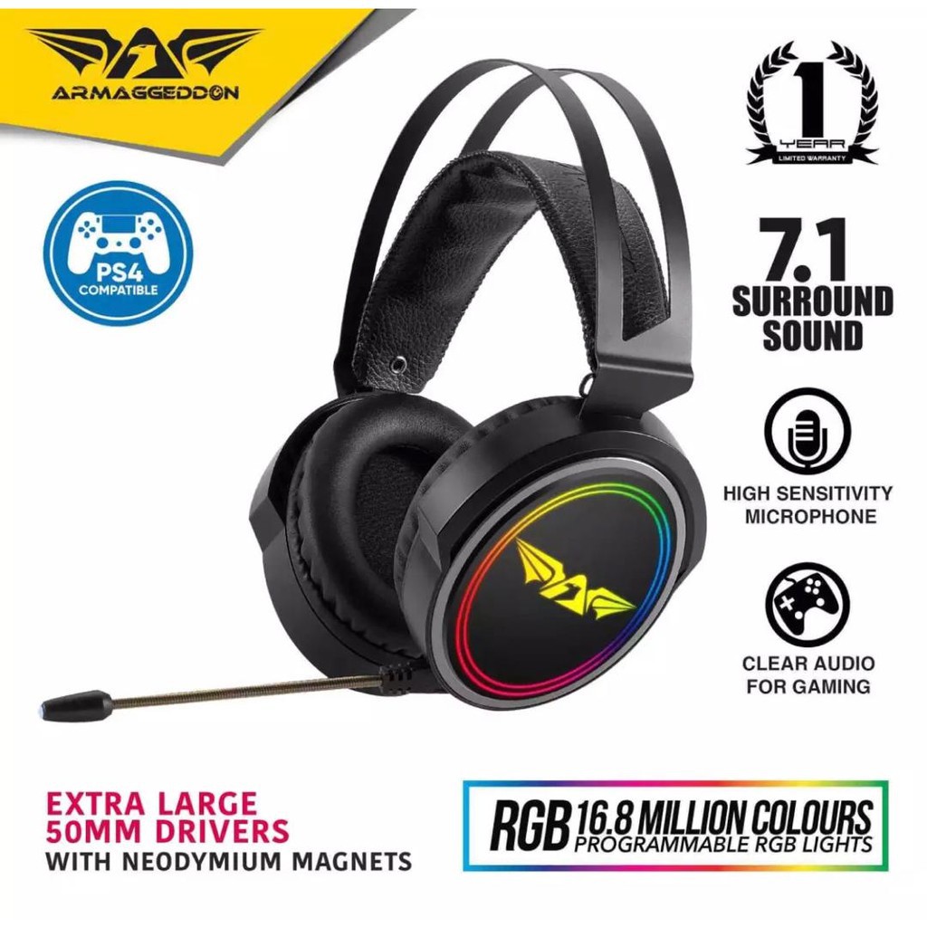 Armaggeddon Nuke 13R 7.1 Surround Sound Gaming Headset | Shopee Malaysia