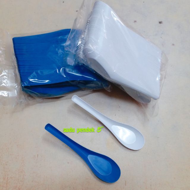 Chinese spoon - 5" spoon - /colour Random ship/disposable plastic ...