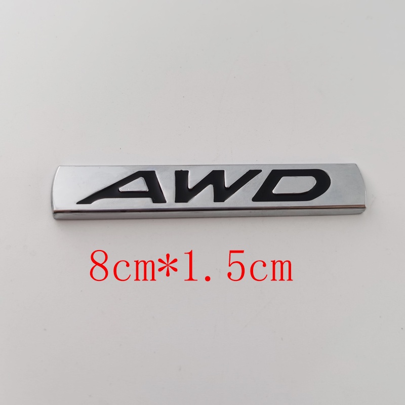 3D Metal Sticker 4WD Emblem AWD Badge Decals for MAZDA Car Side Fender ...