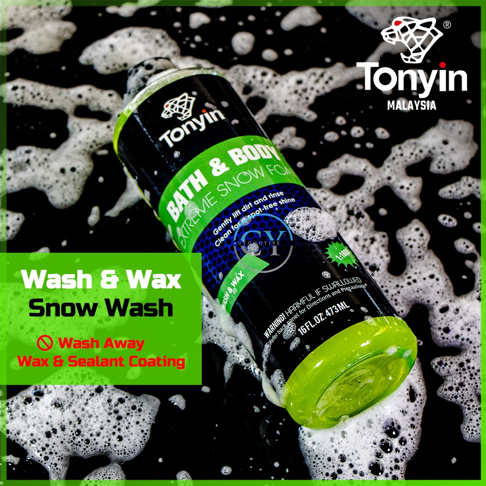 TONYIN Bath & Body Extreme Snow Foam 473ml | Car Shampoo Snow Wash ...