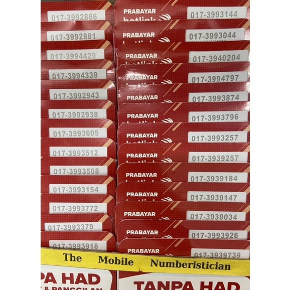 Maxis Hotlink Prepaid ViP Special Number Simkad 017-(3993) | Shopee ...