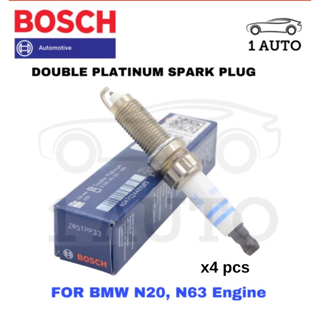 GENUINE BOSCH DOUBLE PLATINUM SPARK PLUG BMW F30 320i 328i E84 X1 20i ...