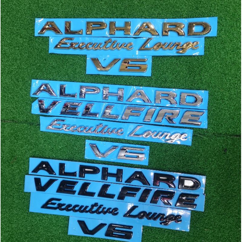 Alphard vellfire executive lounge v6 agh30 agh 40 gold black chrome ...