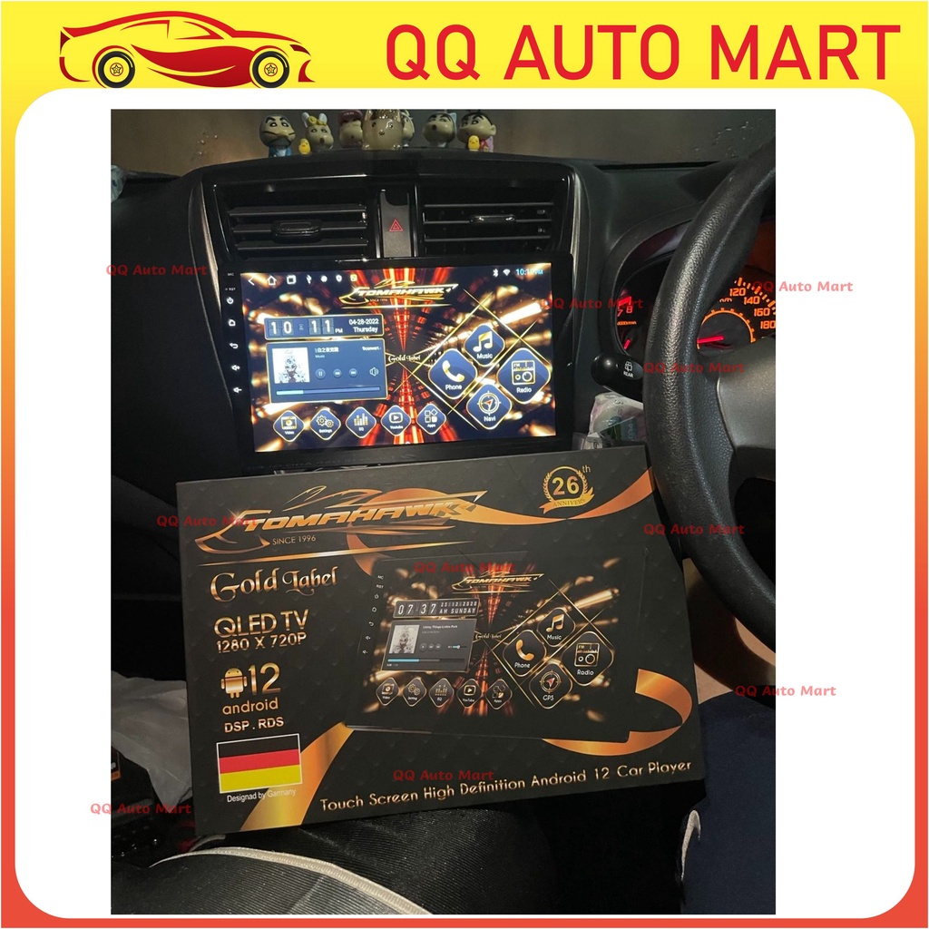 🔥Android 12🔥Tomahawk 2GB Ram 16GB Rom Q Led Android Player With DSP ...