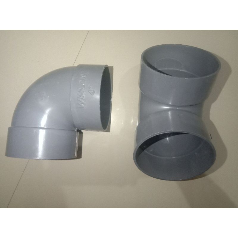 Curved PVC Pipe Connection / Knee 4 inch winlon | Shopee Malaysia