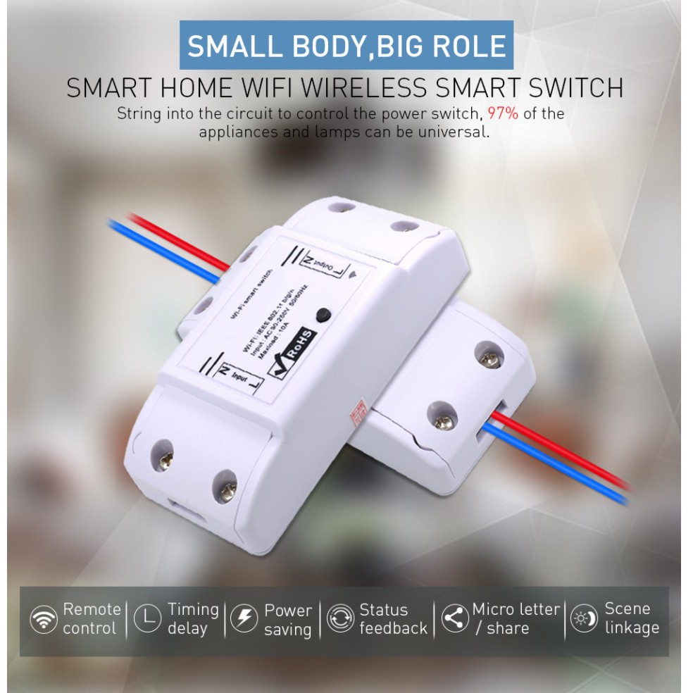 Smart Wifi Switch Relay Tuya Smart Life App | Shopee Malaysia