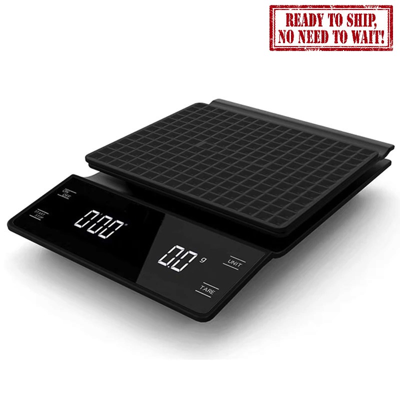 Hand Drip Coffee Scale 0.1G/3Kg Precision Sensors Kitchen Food Scale ...