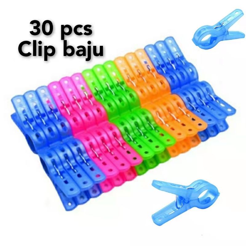 30pcs cloth peg bamboo/clip penyepit baju sepit baju | Shopee Malaysia