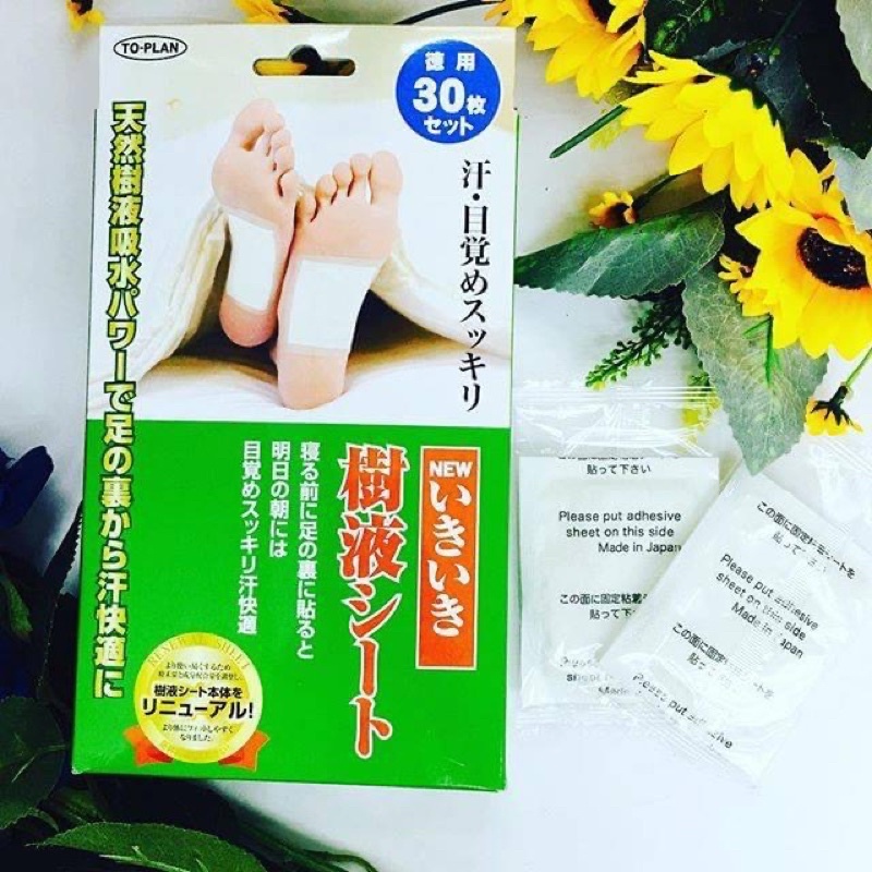 [Best Seller] Box of 30 detox foot patches - To Plan Kenko Sheet JAPAN ...