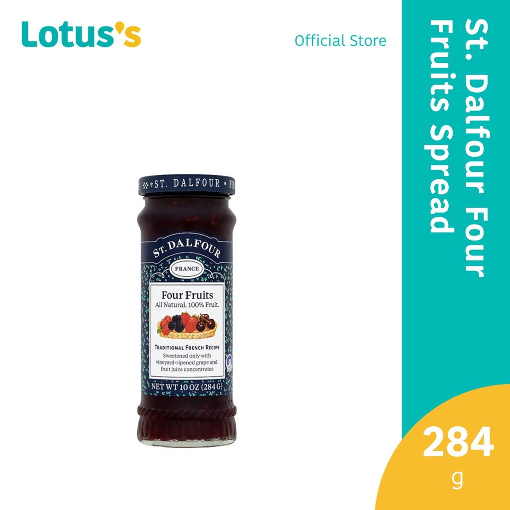 St. Dalfour Four Fruits High Fruit Content Spread 284g | Shopee Malaysia