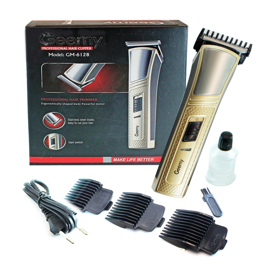 GEMEI GM-6128 RECHARGEABLE HAIR TRIMMER BEST QUALITY AND STYLISH ...