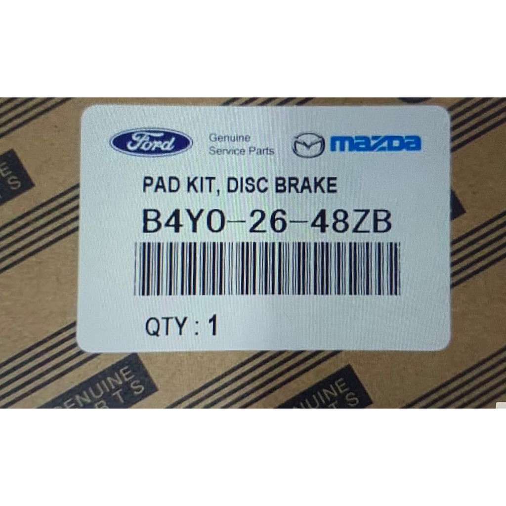 MAZDA 3 REAR BRAKE PAD (B4YO-26-48ZB) | Shopee Malaysia