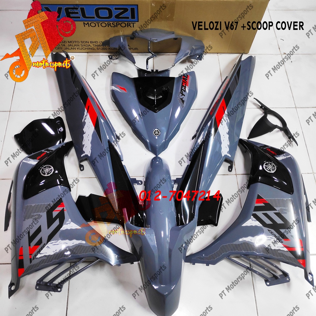 Yamaha Lc 135 Cover Set Nardo Grey Vietnam Exciter Special 130 2022 V2 V3 V4 V5 V6 V7 OEM ...