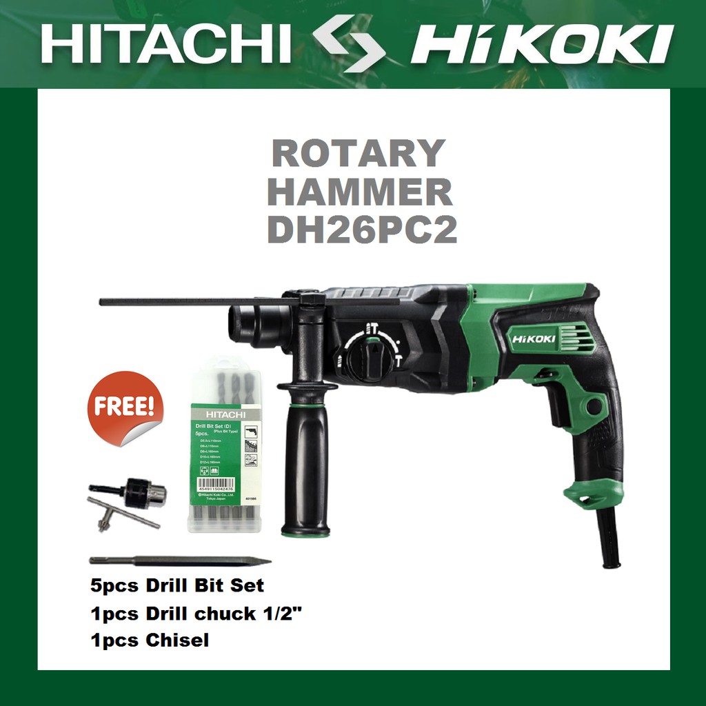 HIKOKI DH26PC2 Rotary Hammer 26mm (1") | Shopee Malaysia
