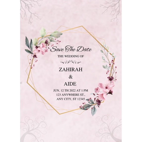 Kad Jemputan Kahwin Digital (Digital Wedding Card Invitation) | Shopee ...