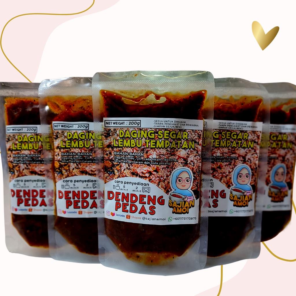 DENDENG PEDAS DAGING PREMIUM SEGAR LEMBU TEMPATAN (200G) | Shopee Malaysia