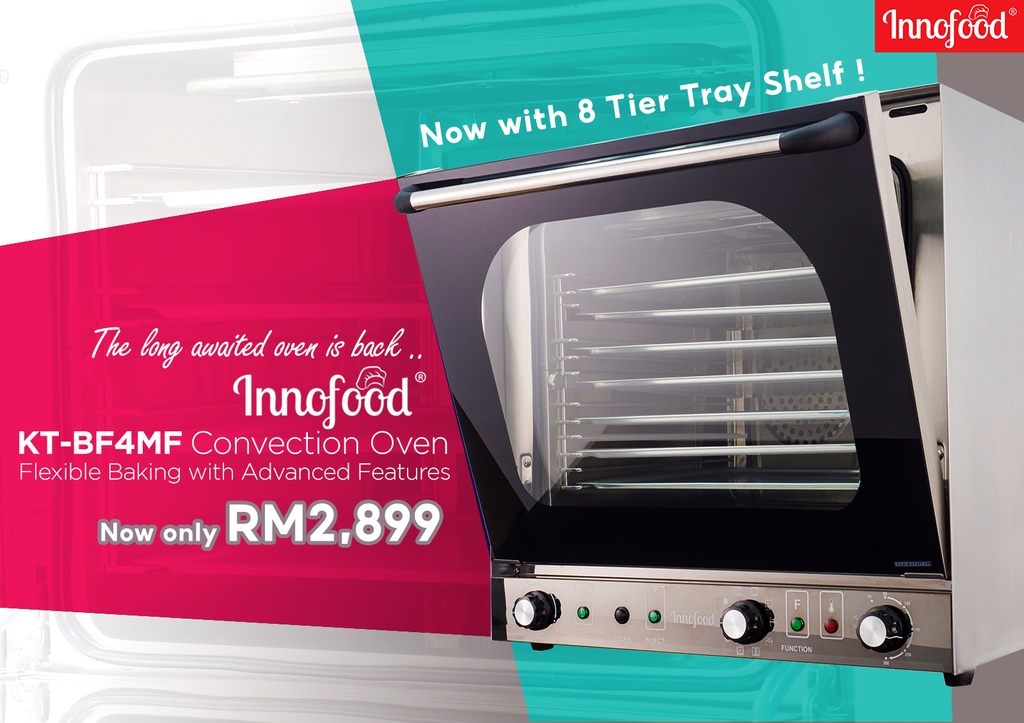 Innofood Twin Turbo Fan Convection Oven Ideal For Bread And Biscuits KT ...