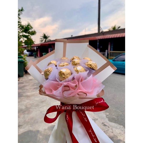 bouquet mini ferrero 3pcs/6pcs/10pcs hadiah hari jadi/hari ibu/hari ...