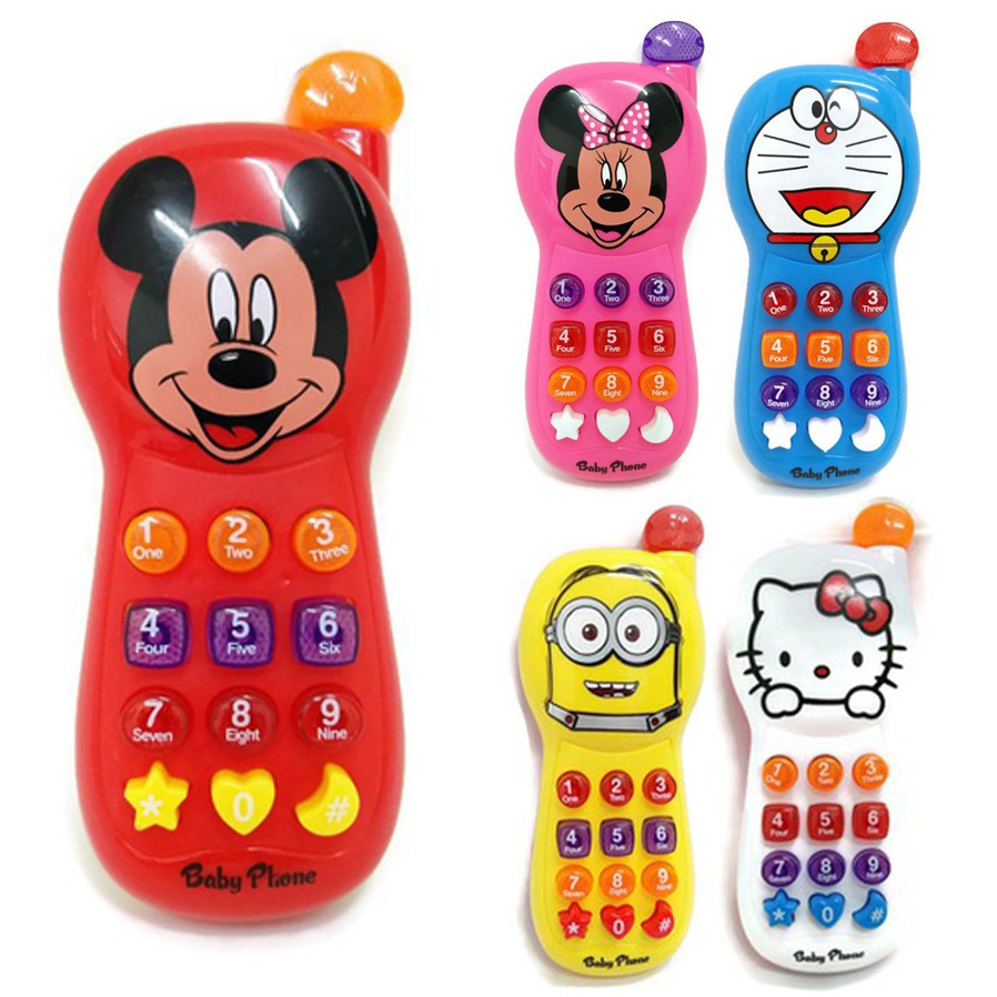 Mickey/Minnie Hello Kitty/ Doraemon/Minions Cartoon Light and Music ...
