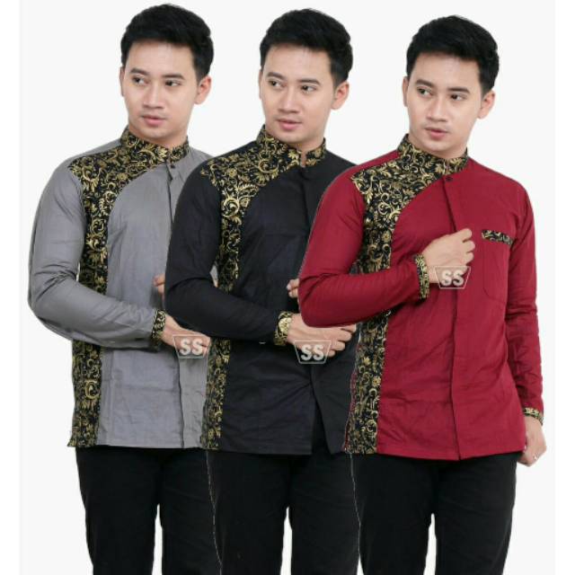 Original Promo BATIK Clothes Men Long Sleeve | Shopee Malaysia