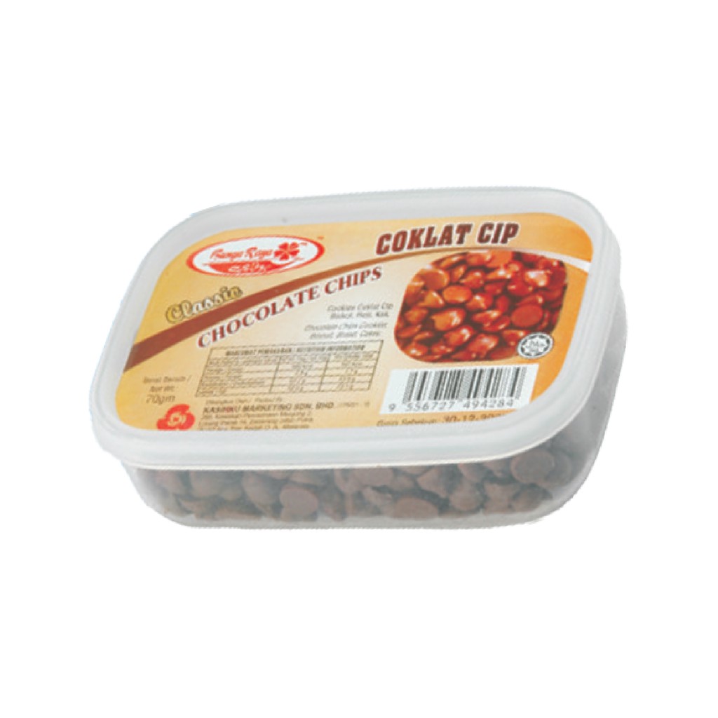 BUNGA RAYA KUS Coklat Cip (Putih/Hitam) 60g | Shopee Malaysia