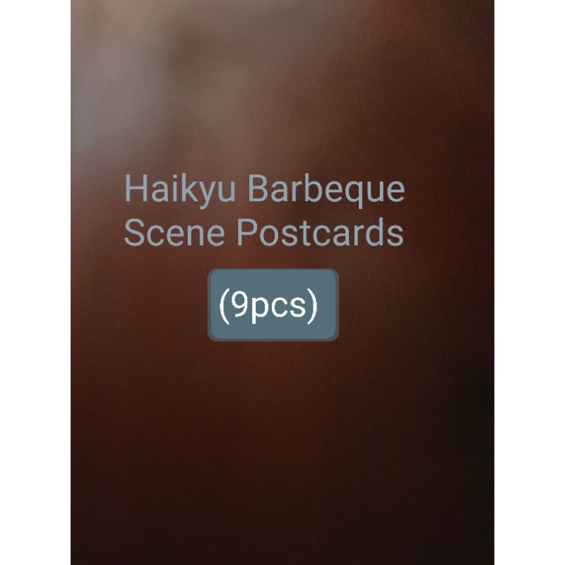 Haikyu Postcards(Barbeque Scene) | Shopee Malaysia