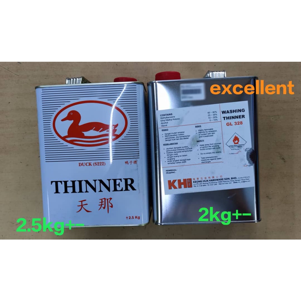 2.5kg DUCK Thinner / 2.0kg GL 328 Thinner / Solvent | Shopee Malaysia