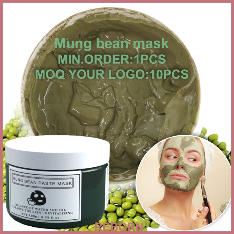 Mung Bean Paste Mask 10g sample Vegan Detox Superfood Skin Reset Clay ...