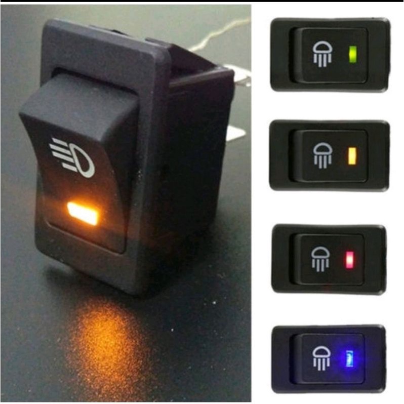 1pcs ASW-17D car auto On Off Led Indicator Switch Driving Fog Lamp Work ...
