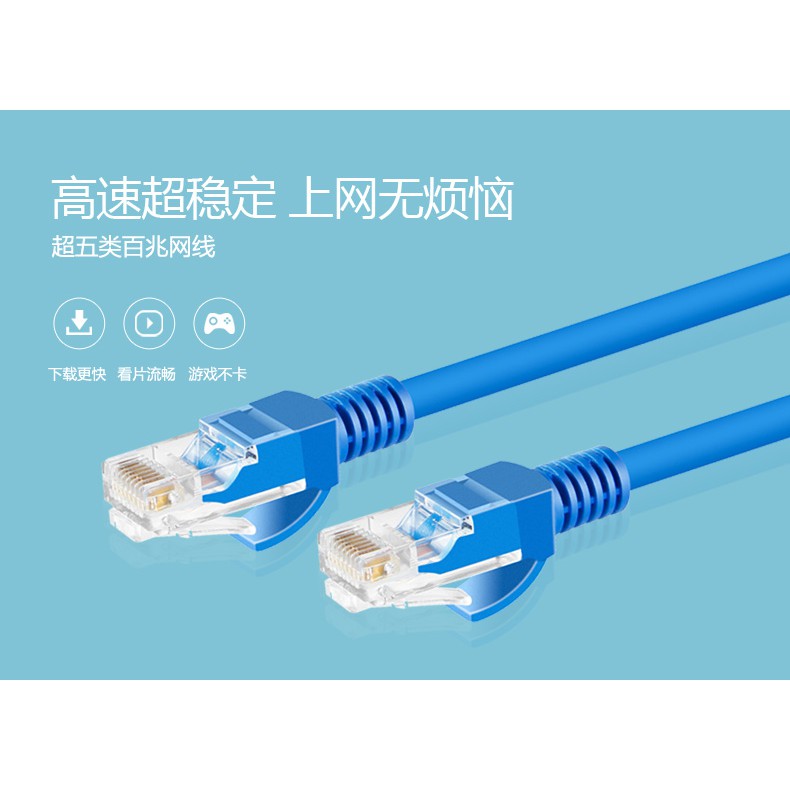 5 meters RJ45 Computer Ethernet Network LAN Cable Crystal head ...