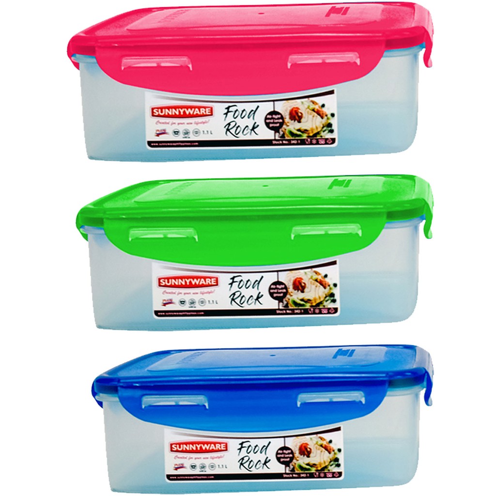 Sunnyware 342-1 1.1 L Food Rock Air Tight Food Keeper Container Leak ...