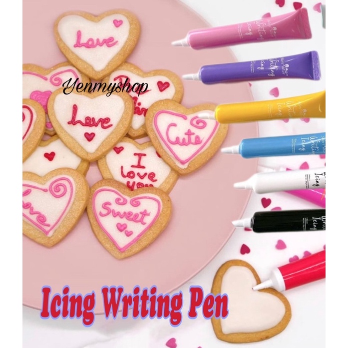 Exp: 23/6/23 Icing Cake Drawing Pen Writing Pen Biscuit Writing Food ...