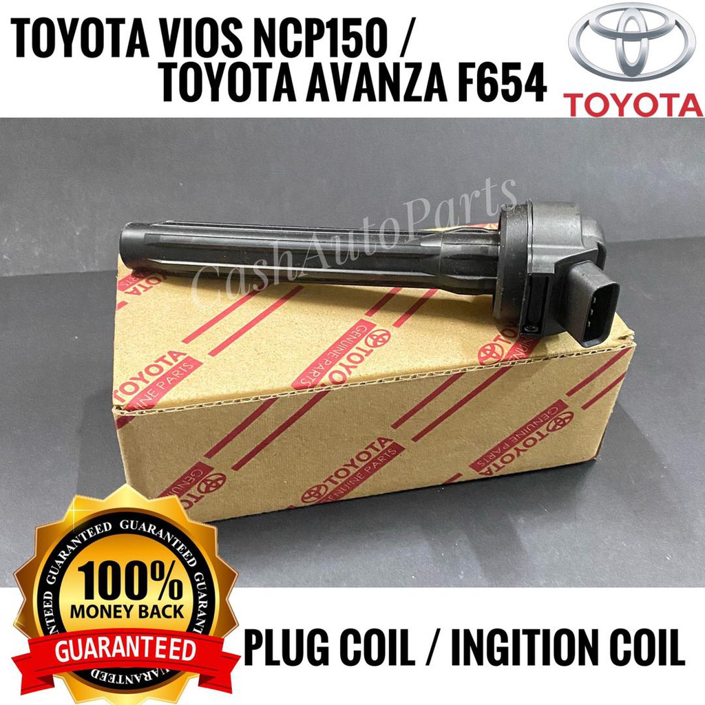 ORIGINAL TOYOTA VIOS NCP150 AVANZA F654 PERODUA BEZZA 1.3 IGNITION COIL ...