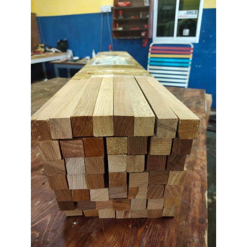 Kayu Meranti 1x1 DIY or Garden Stick Purpose | Shopee Malaysia