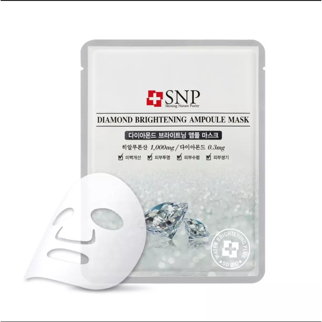 (READY STOCK)SNP Diamond Brightening Ampoule Mask | Shopee Malaysia