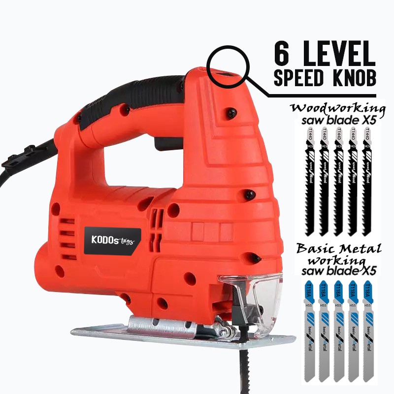 🔥6 Level Speed🔥 710W Jig Saw Electric Saw With 5 Pieces Blade ...