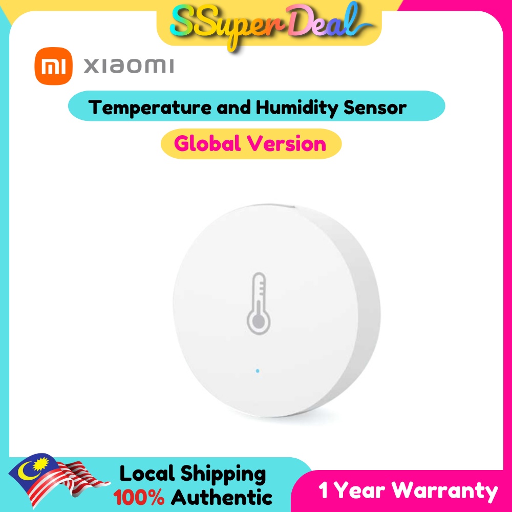 Xiaomi Temperature And Humidity Sensor (White) | Shopee Malaysia
