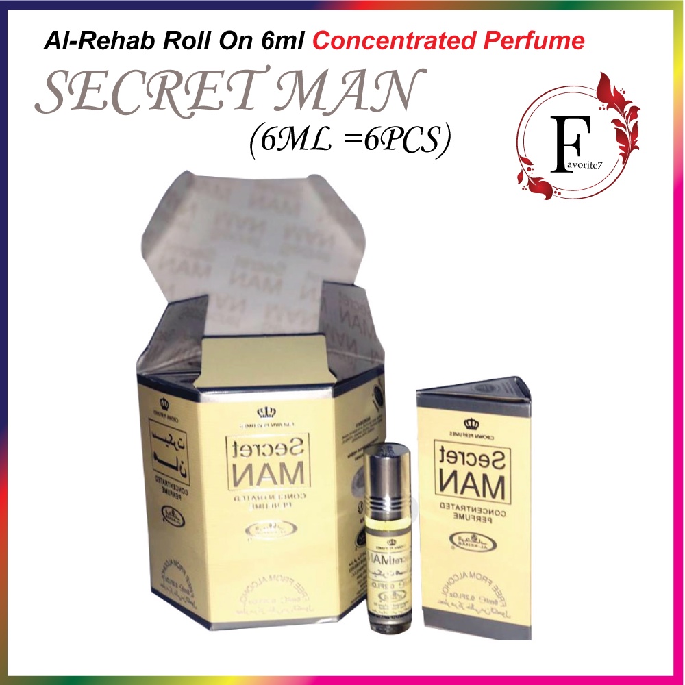 AL Rehab Concentrated Perfume Oil - Roll On Bottle 6ML - SECRET MAN ...