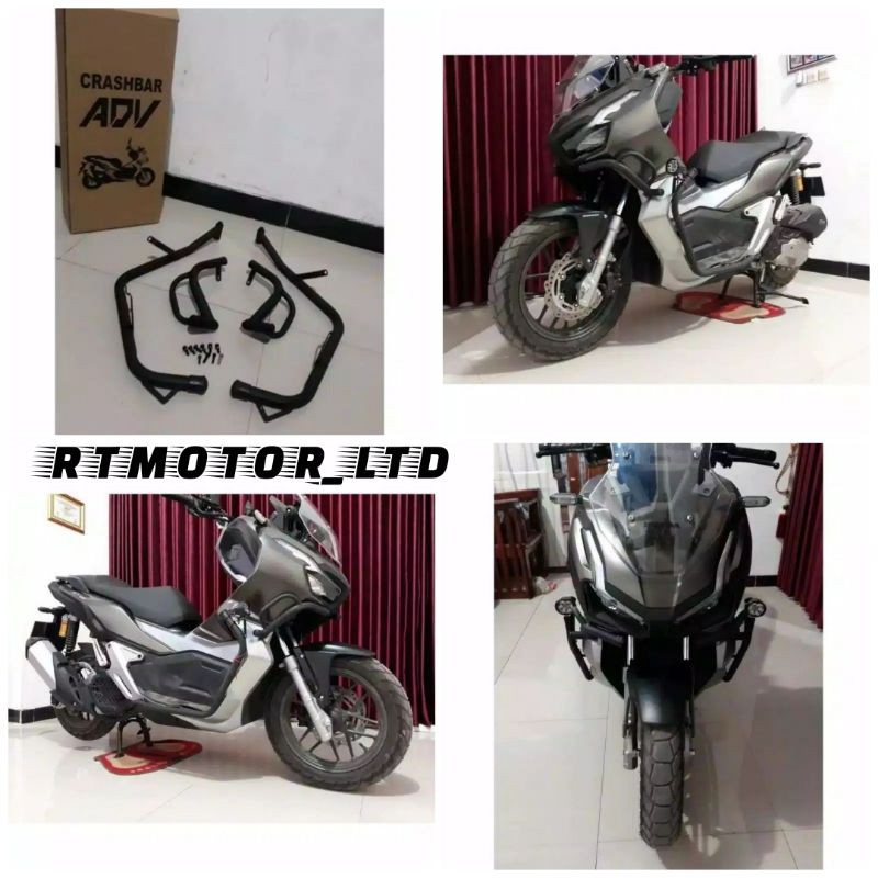 HONDA ADV 150 ADV150 BODY CRASH BAR FULL SET ADV-150 FULL SET PELINDUNG ...