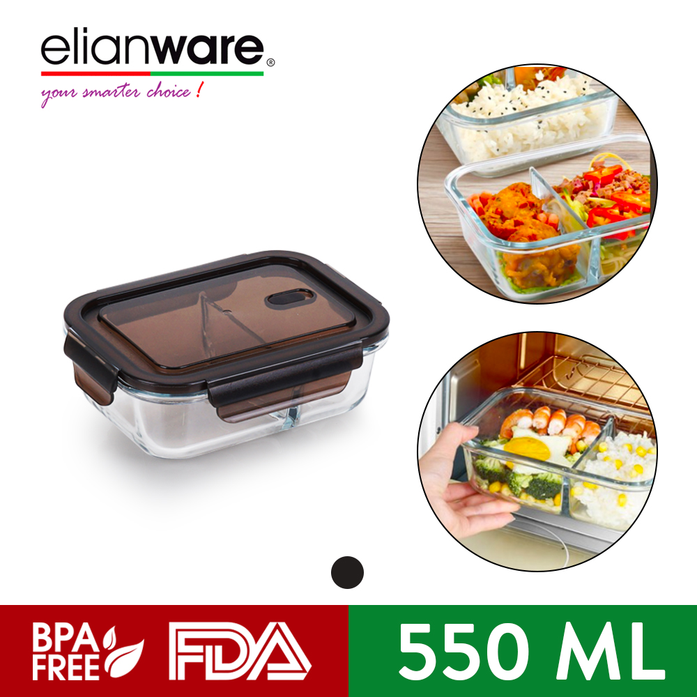 Elianware Rectangular Airtight Borosilicate Glasslock Keeper [ with ...