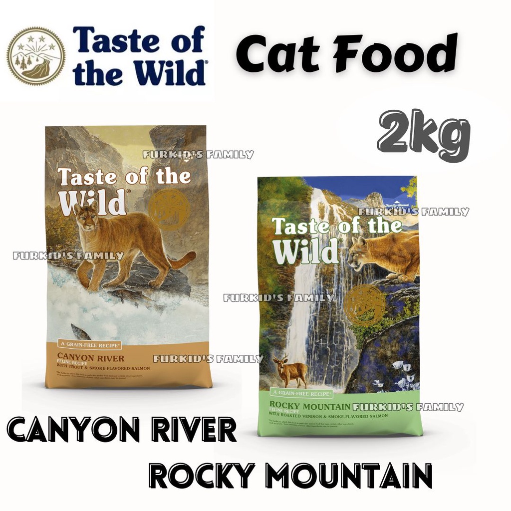 Taste Of The Wild Cat Food Feline Recipe 2kg - Rocky Mountain/Canyon ...