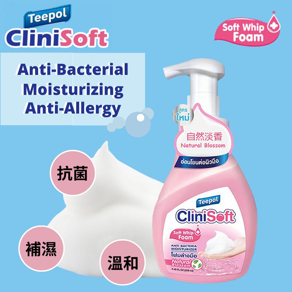 TEEPOL - CliniSoft Natural Blossom Hand Wash Foaming Antibacterial Mositurizing Ready Stock ...