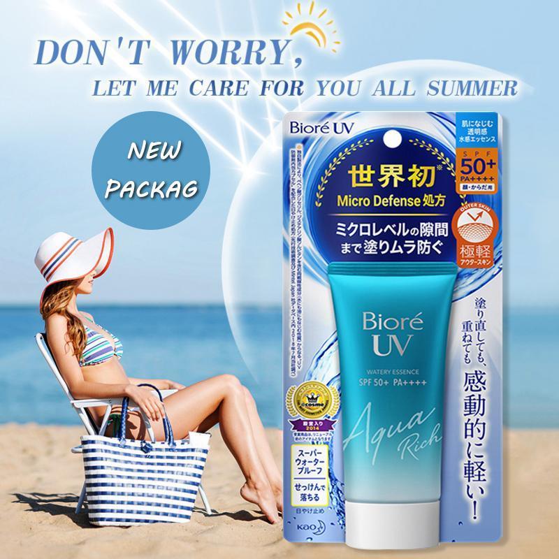 BIORE UV Aqua Rich Watery Essence SPF50 PA++++ (50g) Sunblock Badan ...