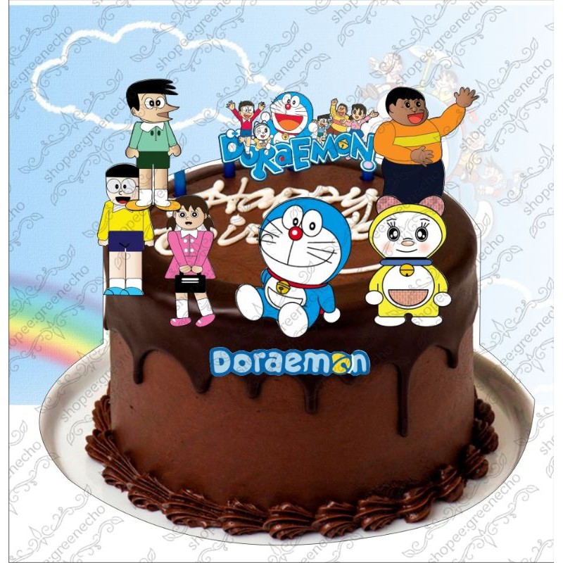doremon doraemon cake topper (9pcs) | Shopee Malaysia
