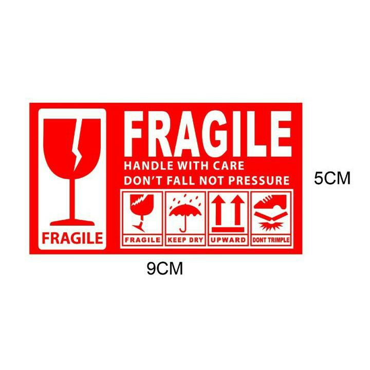 FRAGILE STICKER FOR YOUR PURCHASE | Shopee Malaysia